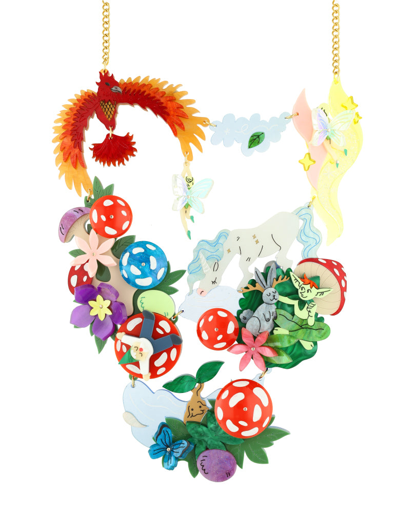 Exploring the Enchanted Forest Statement Necklace – La Vidriola