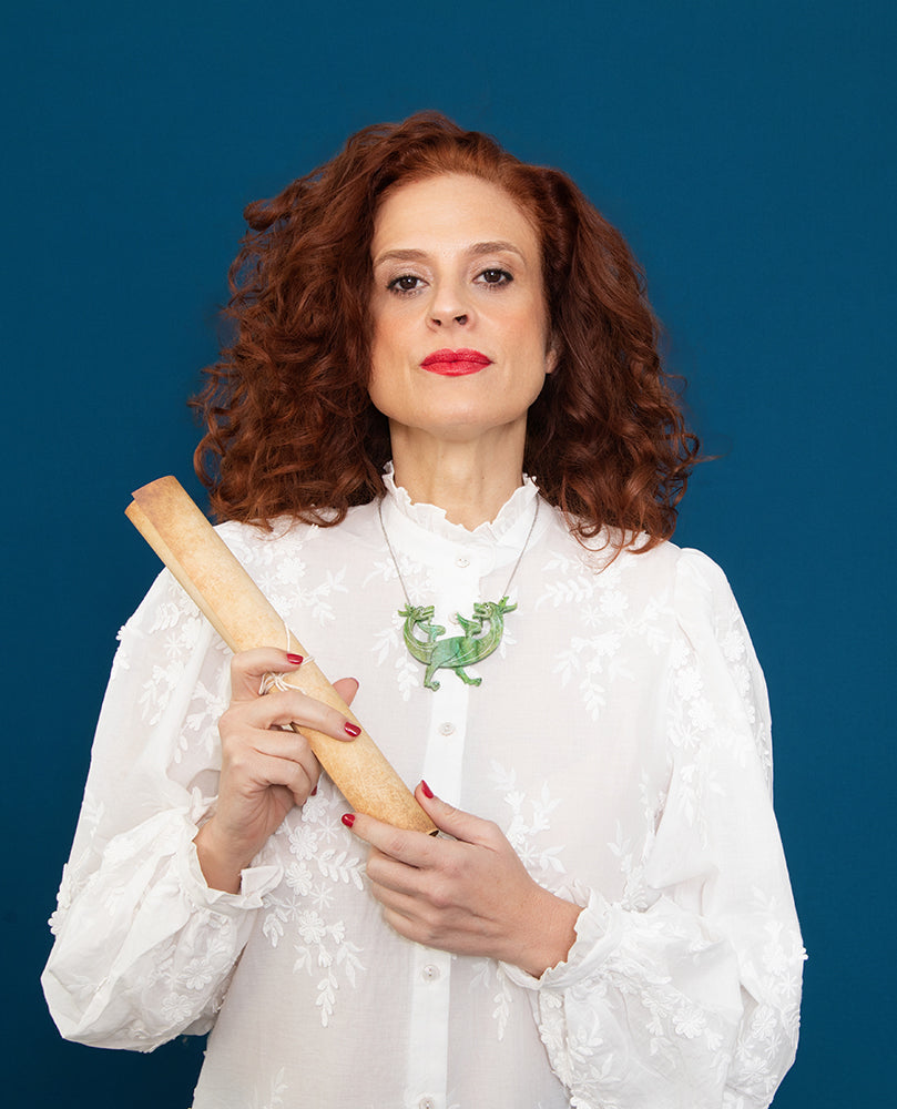 Green Two-Headed Beast Necklace – La Vidriola