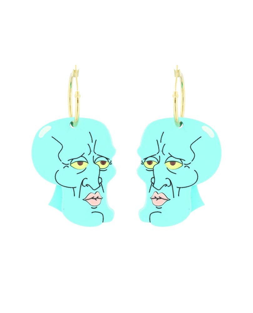 Handsome Squidward Earrings – La Vidriola