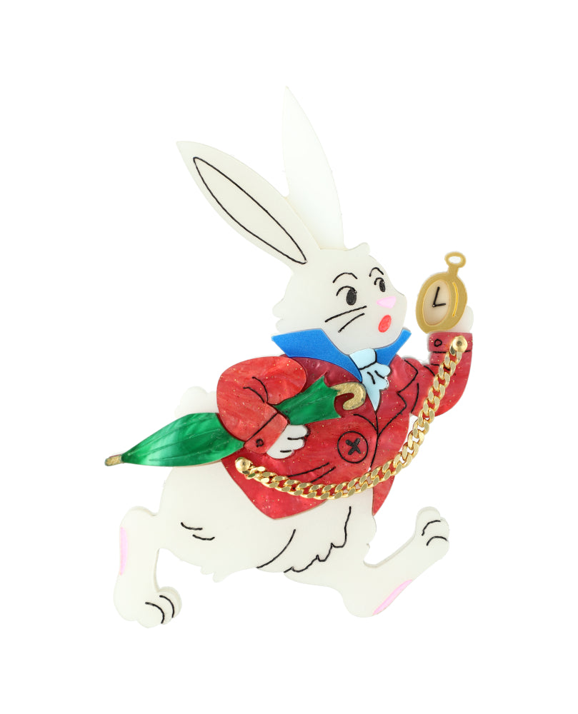 The White Rabbit Brooch – La Vidriola
