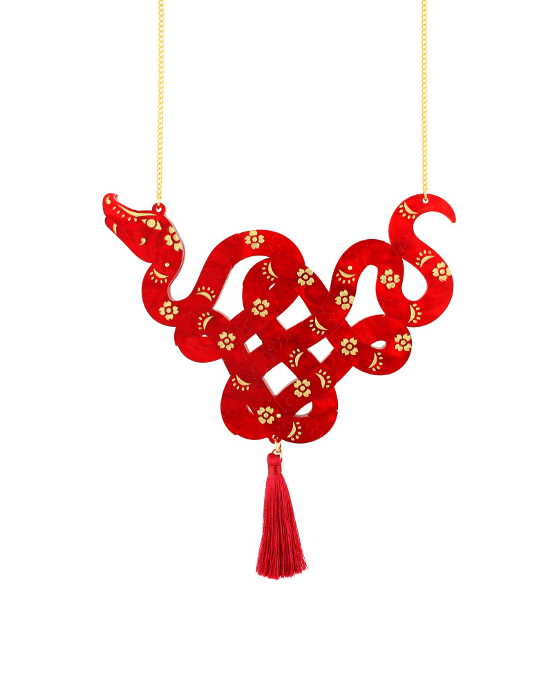 The great infinity snake necklace – La Vidriola