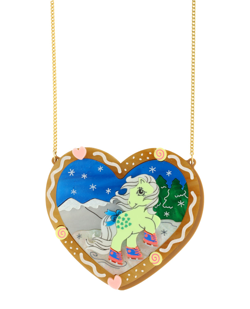 Winter Wonderland My Little Pony Ice Skates Necklace – La Vidriola