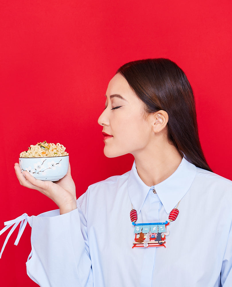 Look Behind the Ramen Shop Curtain… Necklace – La Vidriola